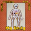 My Body Pattern for Felt Body with Bones and Organs | Teaching in the Home