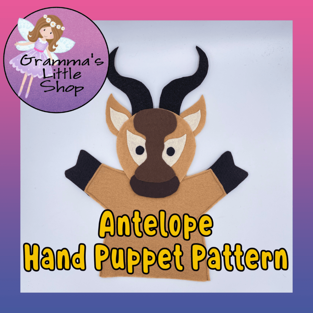 Antelope Hand Puppet DIY Pattern | Teaching in the Home