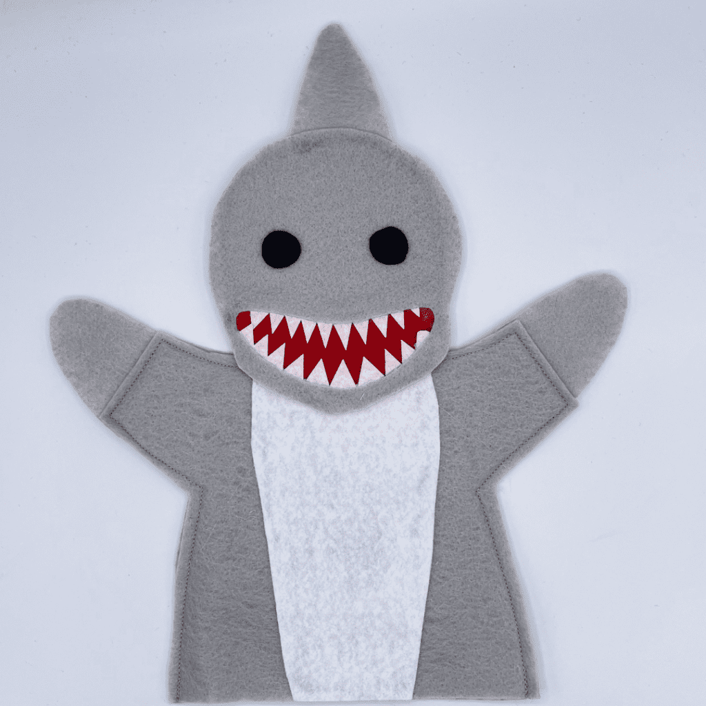 Shark Hand Puppet Pattern, PDF Pattern for Hand Puppet, Puppet Sewing ...