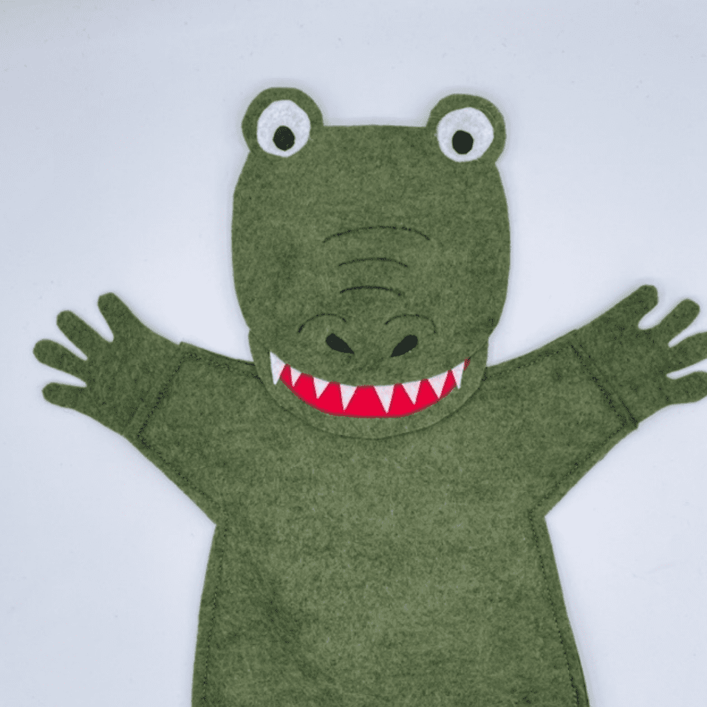 Alligator Hand Puppet Pattern, PDF Pattern for Hand Puppet | Teaching ...
