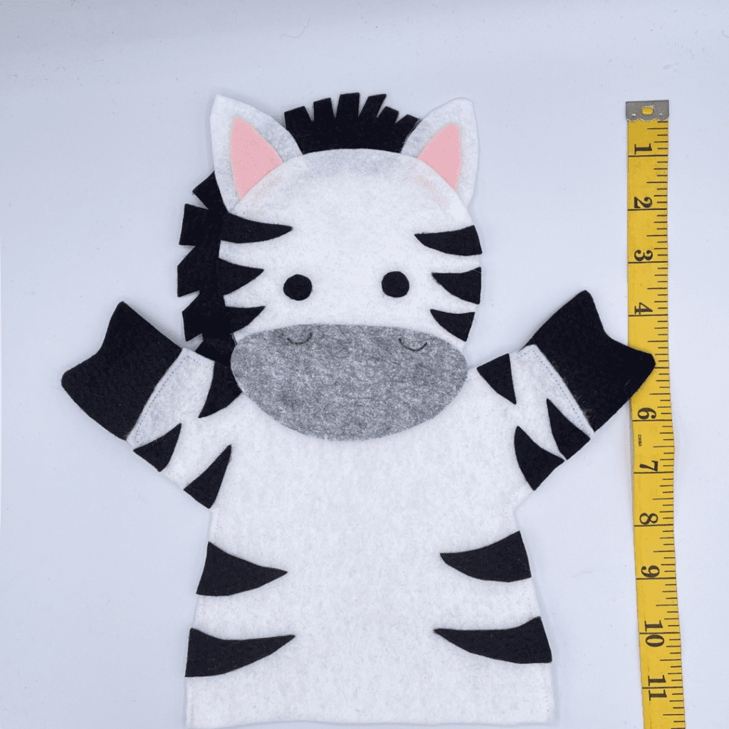 Zebra Hand Puppet Pattern, PDF Pattern for Hand Puppet, Puppet Sewing ...
