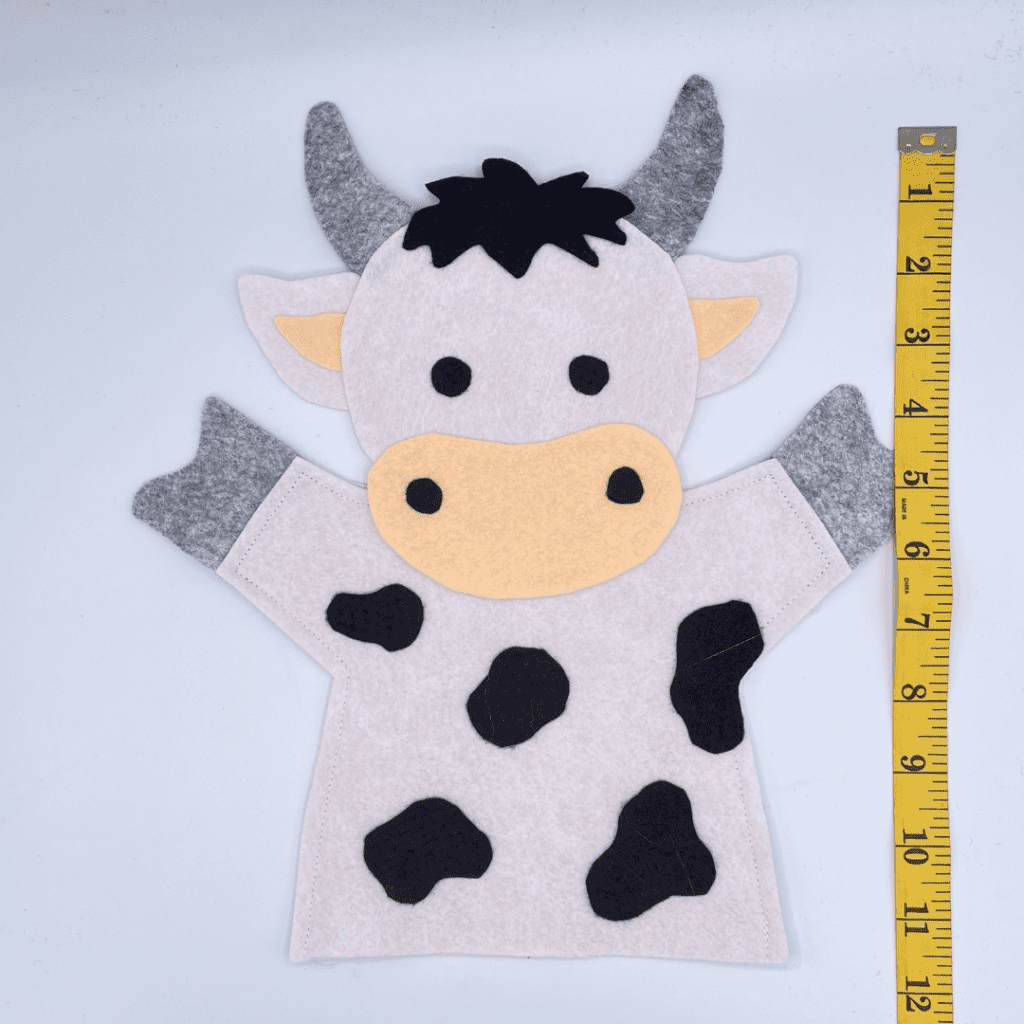 Cow Hand Puppet Pattern, PDF Pattern for Hand Puppet, Puppet Sewing Pattern, Easy Puppet Pattern ...
