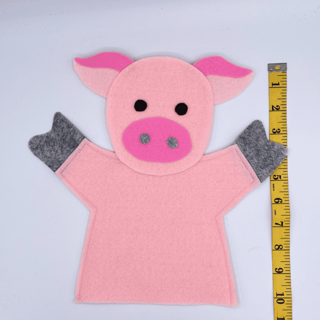 Pig Hand Puppet Pattern, PDF Pattern for Hand Puppet, Puppet Sewing ...