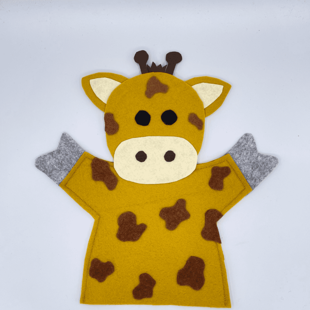 Giraffe Hand Puppet Pattern, PDF Pattern for Hand Puppet, Puppet Sewing ...