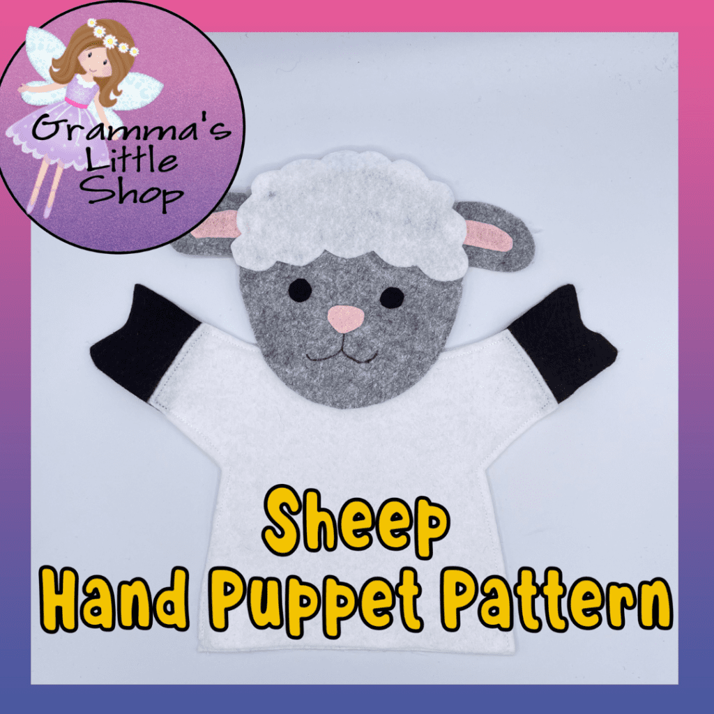 Sheep Hand Puppet Pattern - Easy-to-Follow PDF Sewing Pattern ...