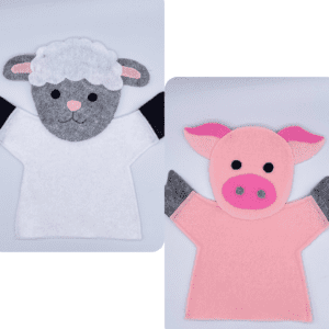 8 Farm Animal Hand Puppet Patterns - Easy-to-Follow PDF Sewing Pattern ...