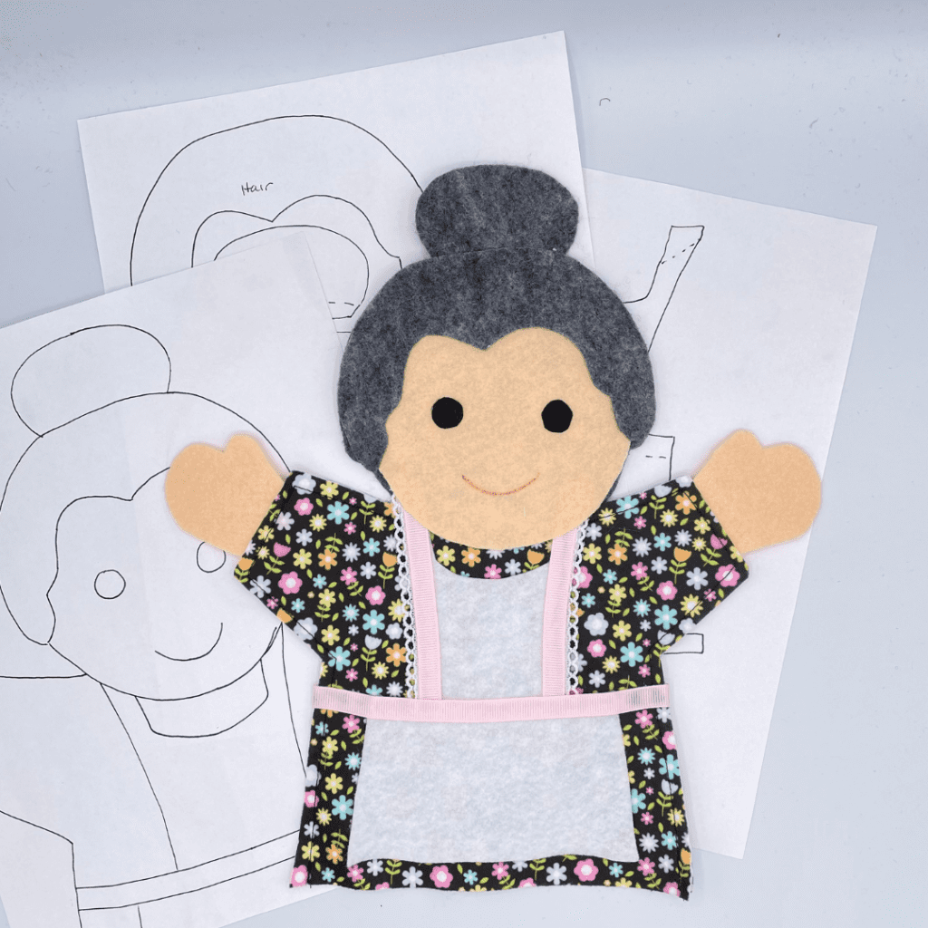 Grandma and Grampa Hand Puppet Pattern - Easy-to-Follow PDF Sewing ...