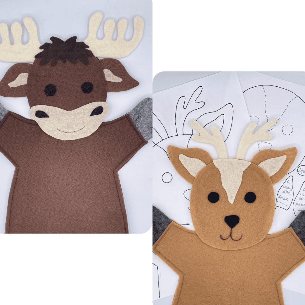 8 Woodland Animal Hand Puppet Patterns - Easy-to-Follow PDF Sewing ...