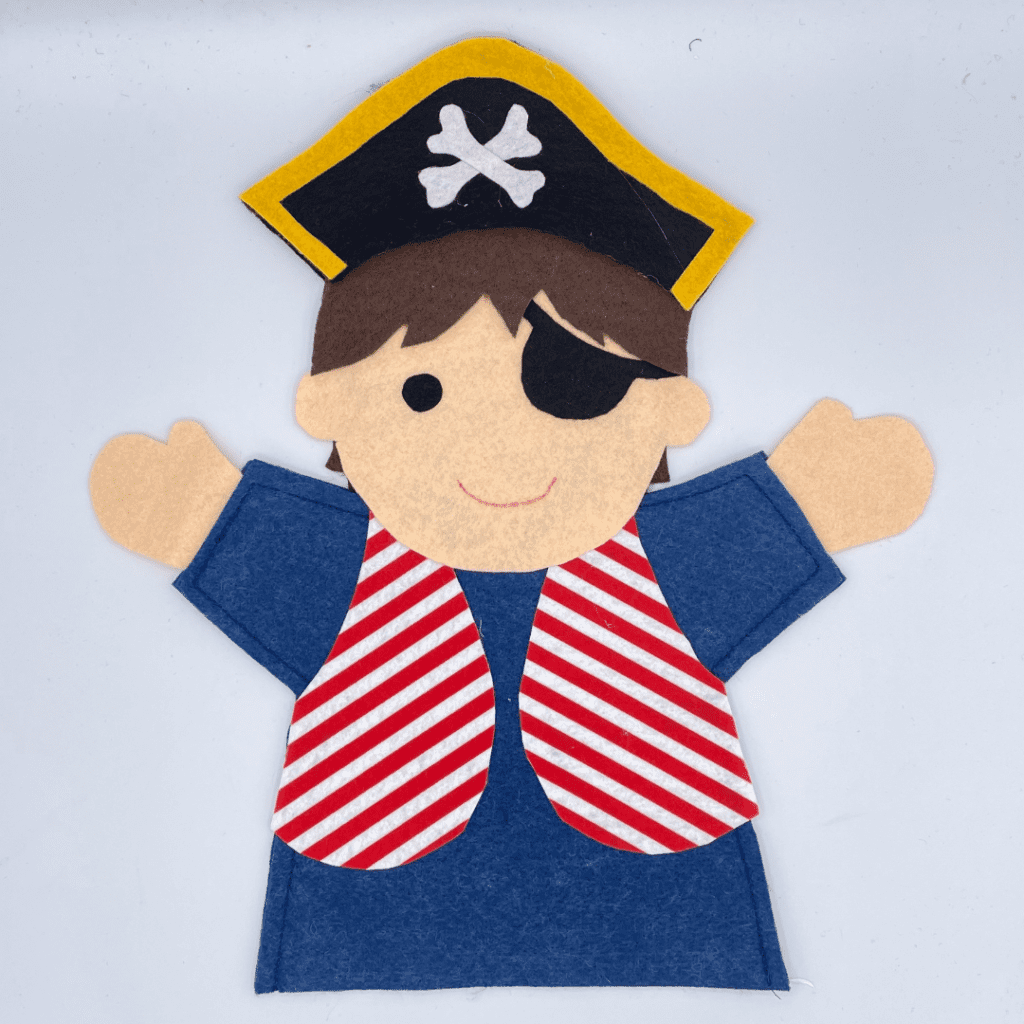 Pirate Hand Puppet Pattern - Easy-to-Follow PDF Sewing Pattern ...