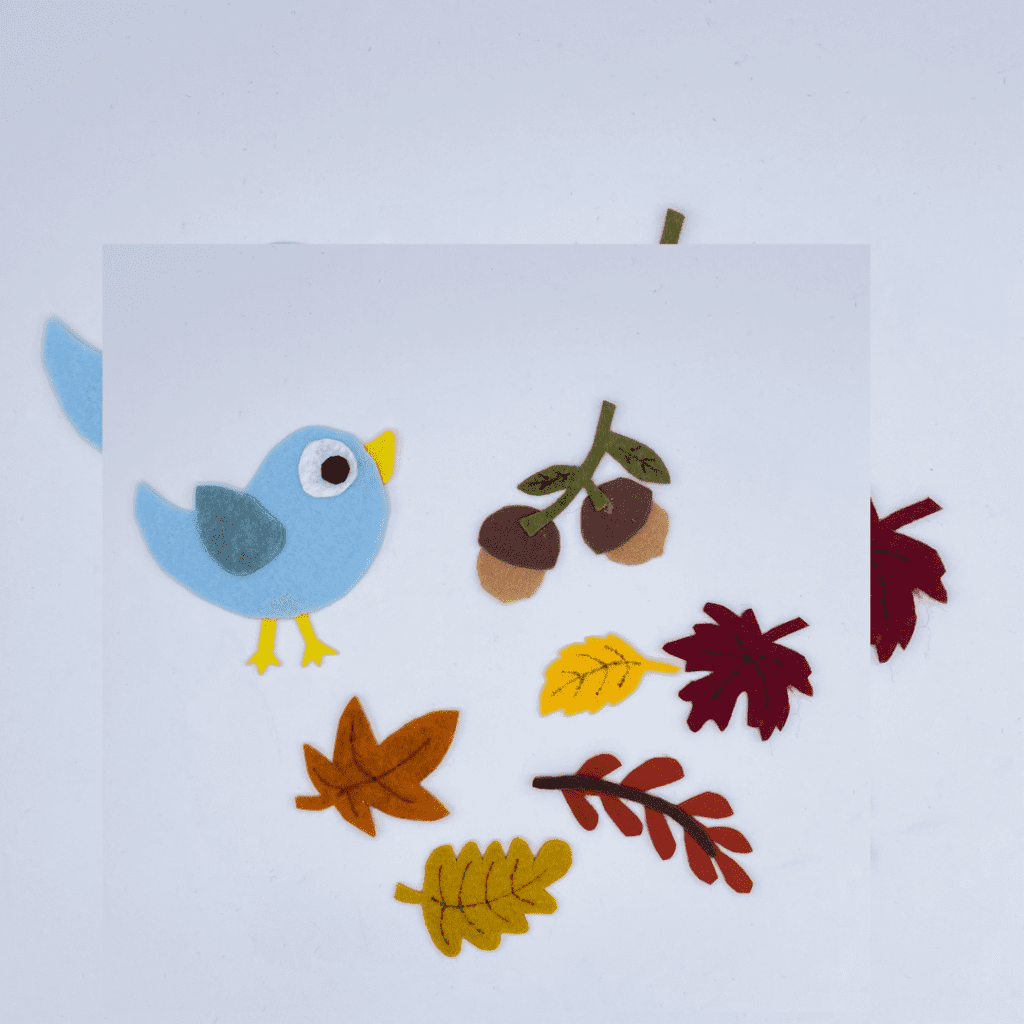 Festive Fall Felt Board Pattern: Whimsical Chipmunk, Owl, Fox, and Bird ...