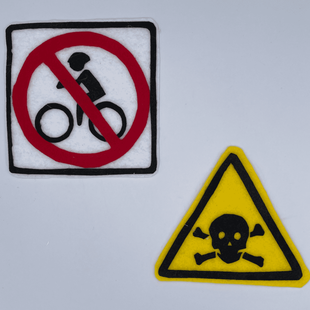 Felt Safety Sign Set for Felt Story Boards - Teach Kids Important ...