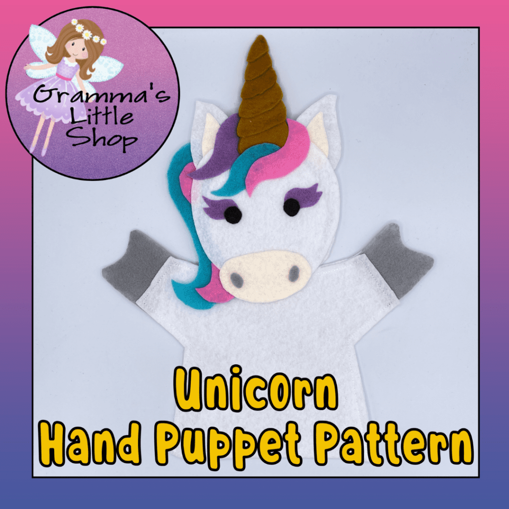 Unicorn Hand Puppet Pattern for Enchanting Pretend Play | Teaching in ...