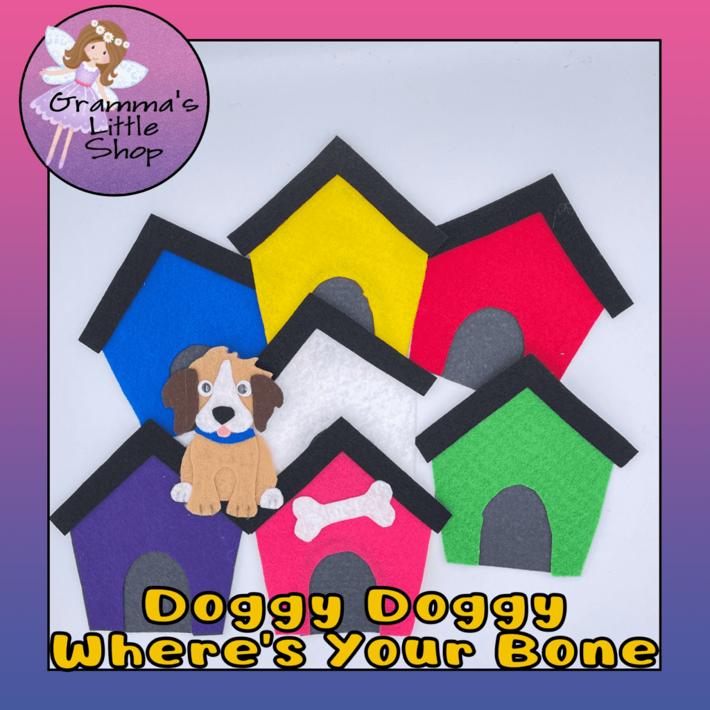 Doggy, Doggy, Where's Your Bone? DIY Felt Hide and Seek Game Pattern ...
