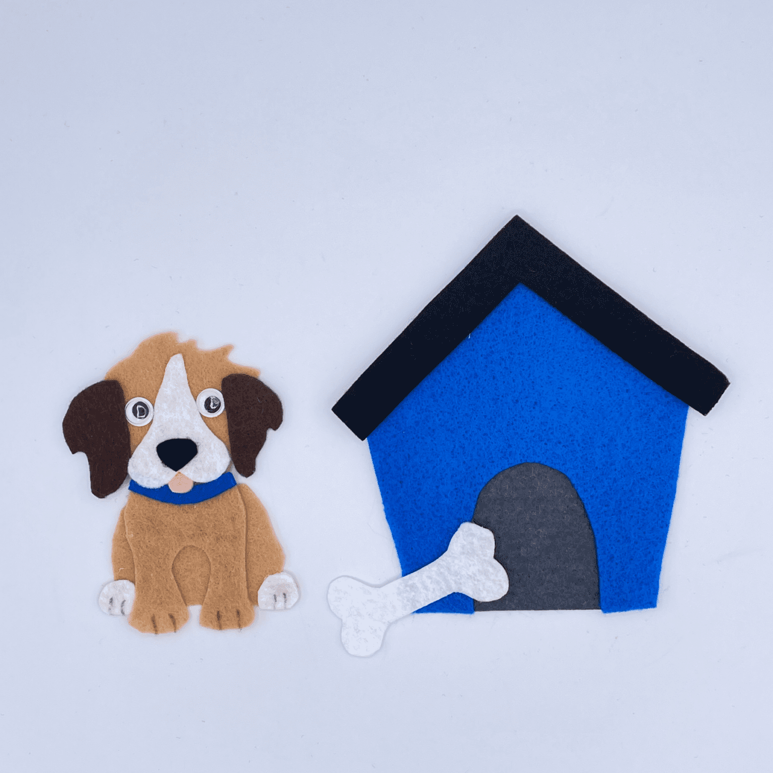 Doggy, Doggy, Where's Your Bone? DIY Felt Hide and Seek Game Pattern ...