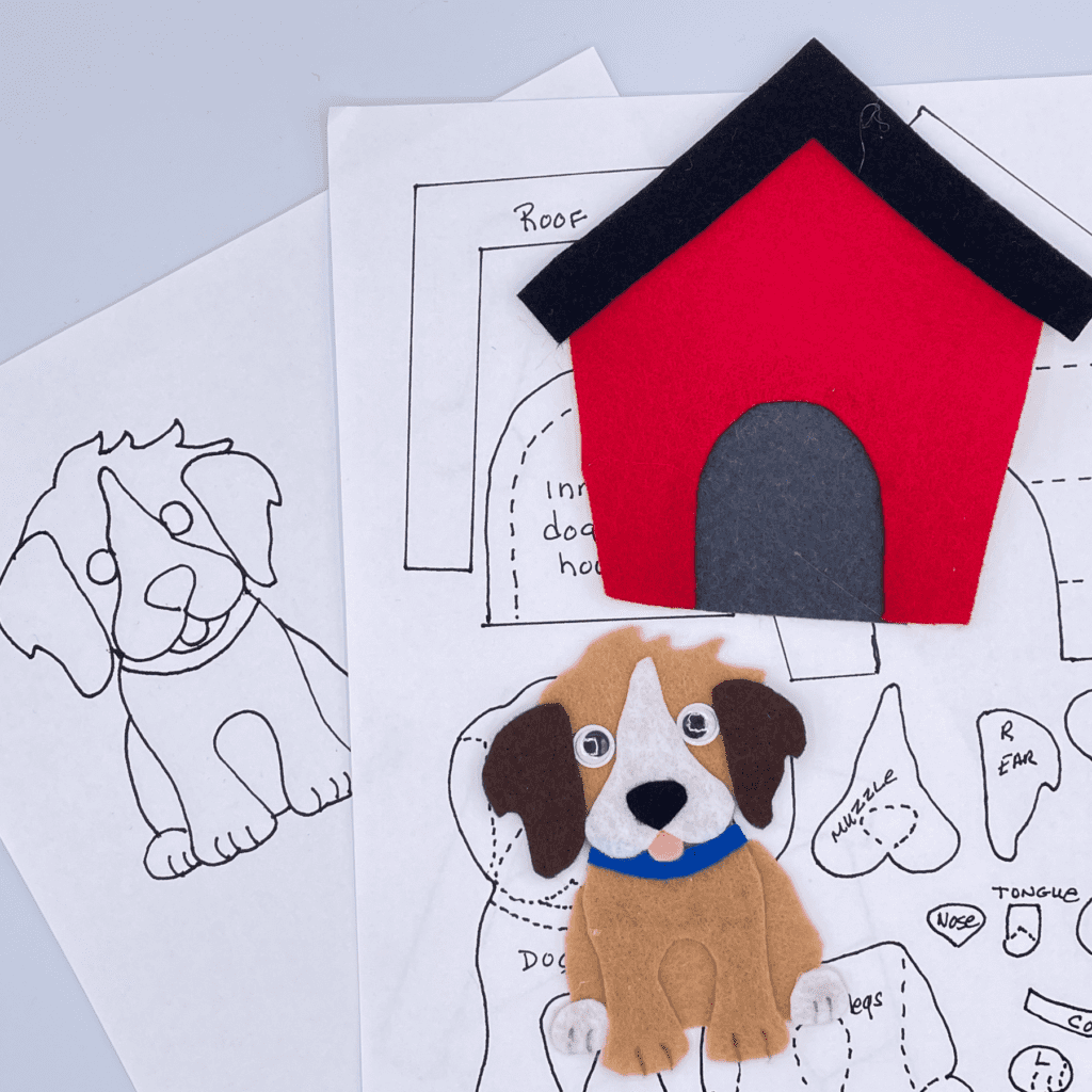 Doggy, Doggy, Where's Your Bone? DIY Felt Hide and Seek Game Pattern ...