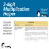2-Digit Multiplication Helper for Math | Teaching in the Home