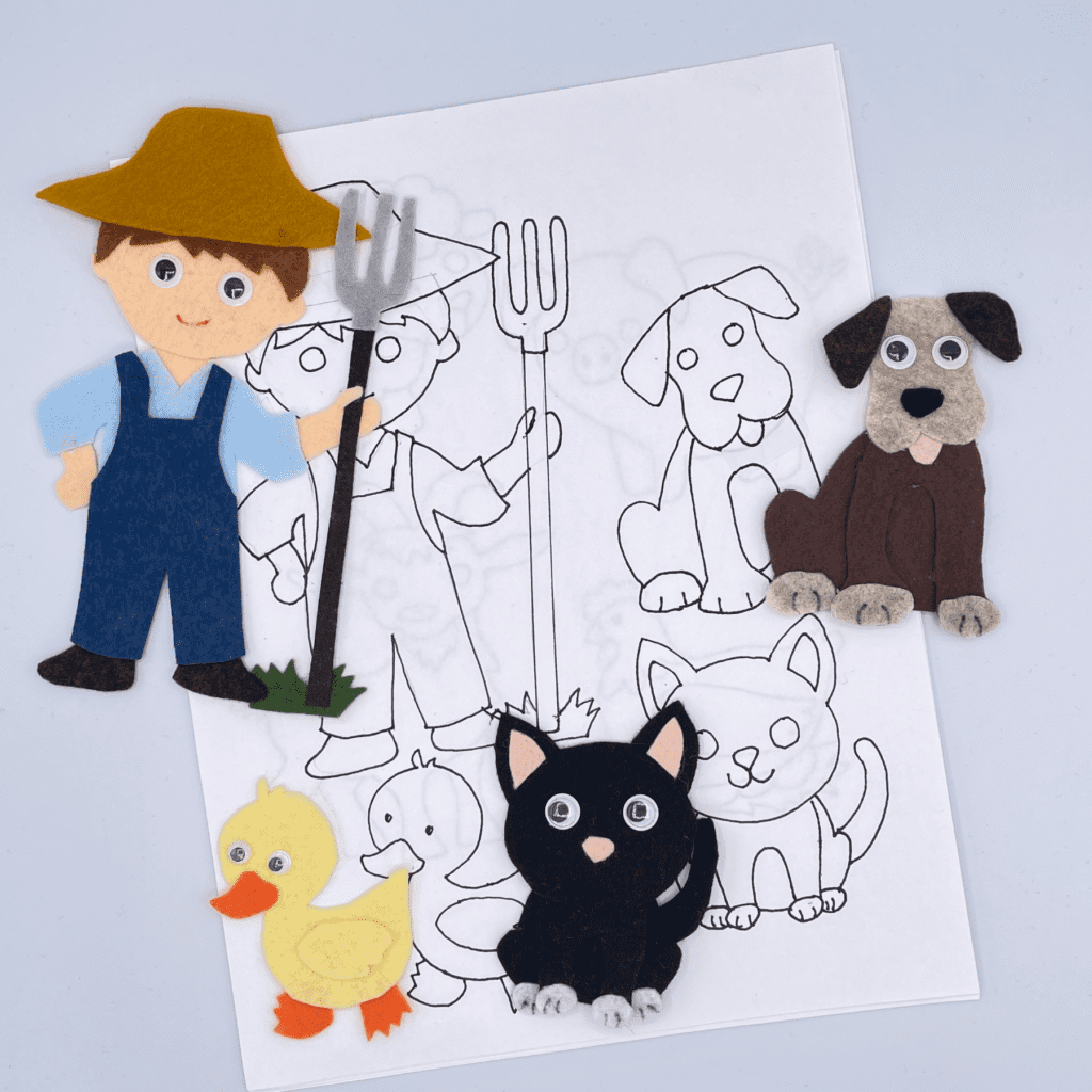 EIEIO With Old MacDonald Felt Story Pattern: Create Classic Farm Scenes ...