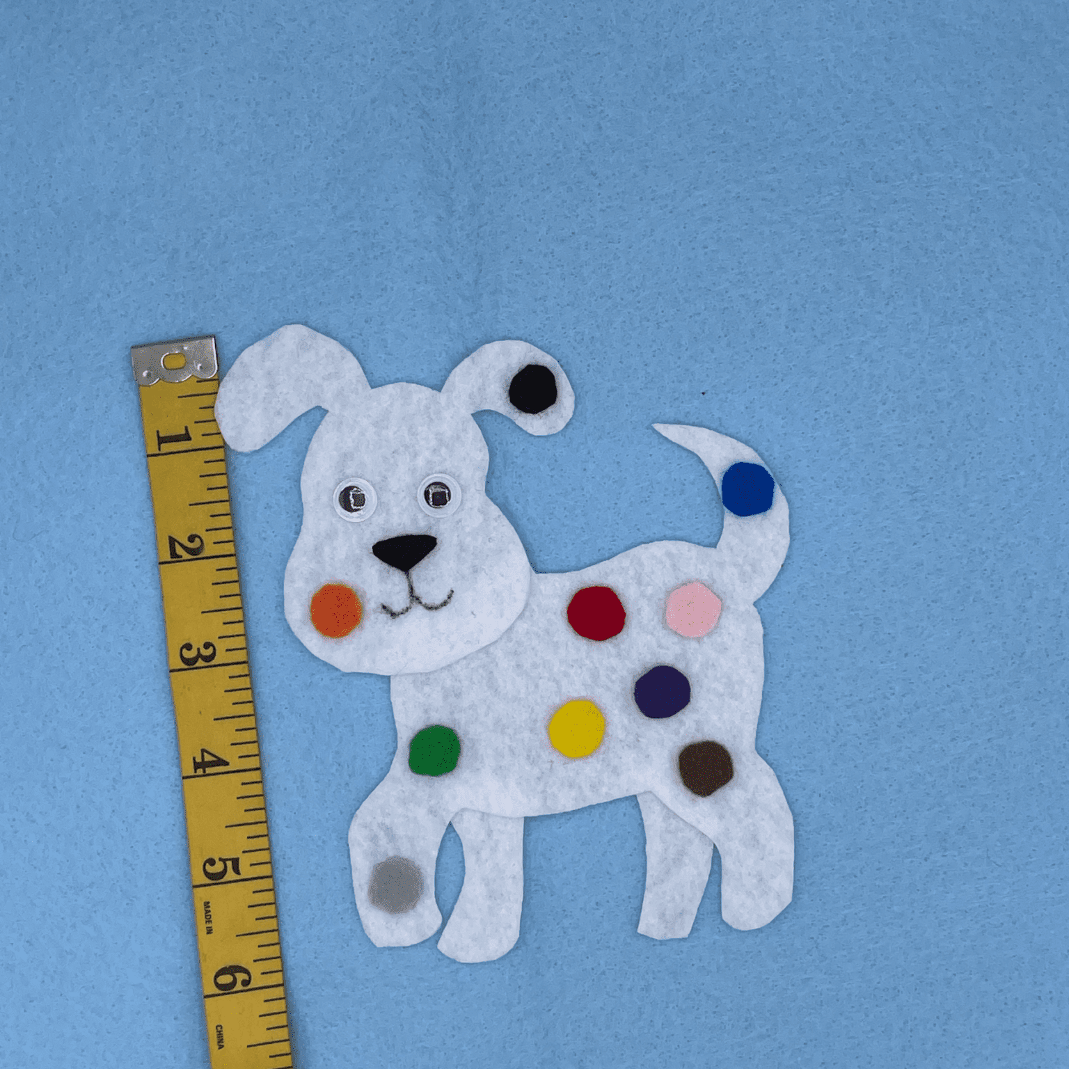 Dog's Colorful Day Educational Felt Story Pattern | Teaching in the Home