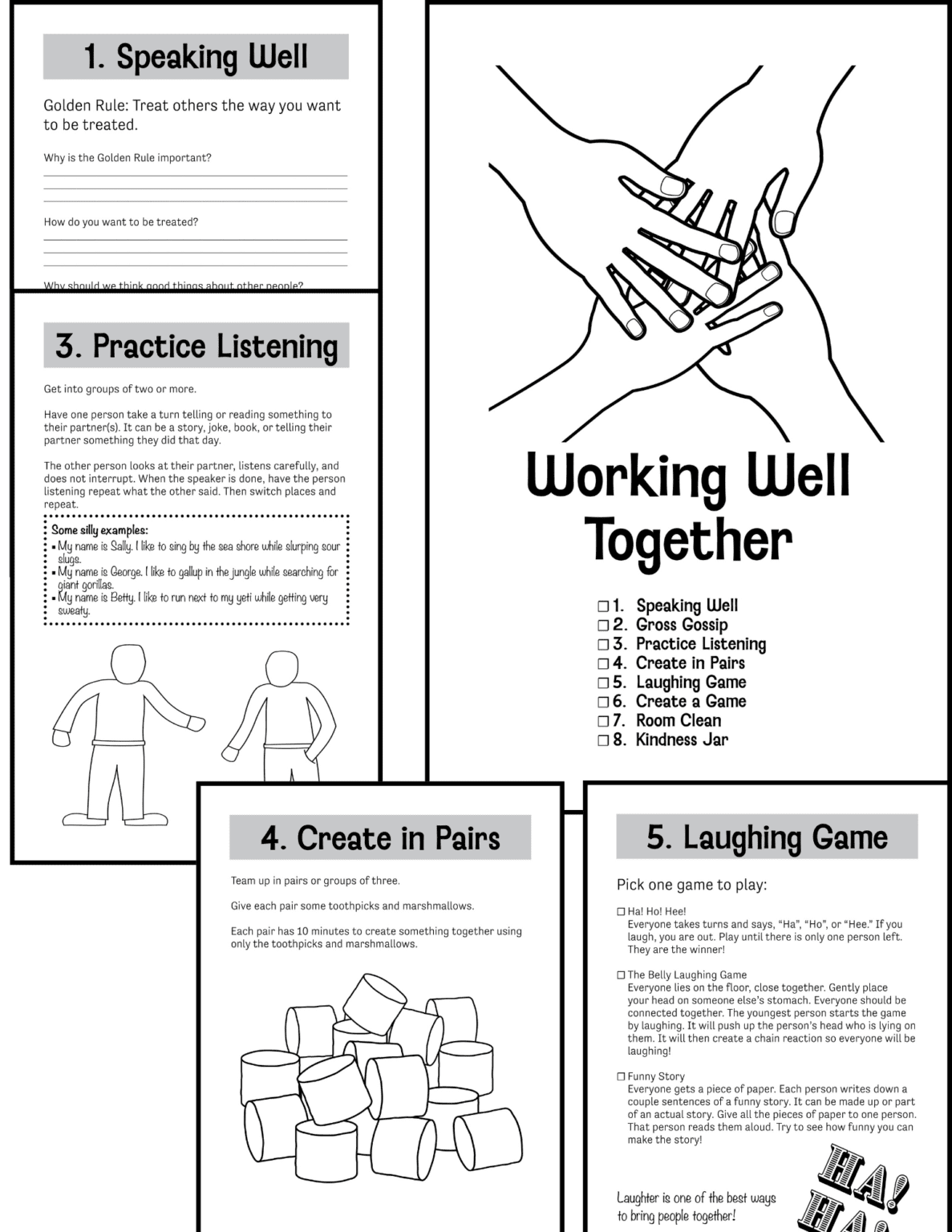 Cooperation Activities - Working Well Together | Teaching in the Home